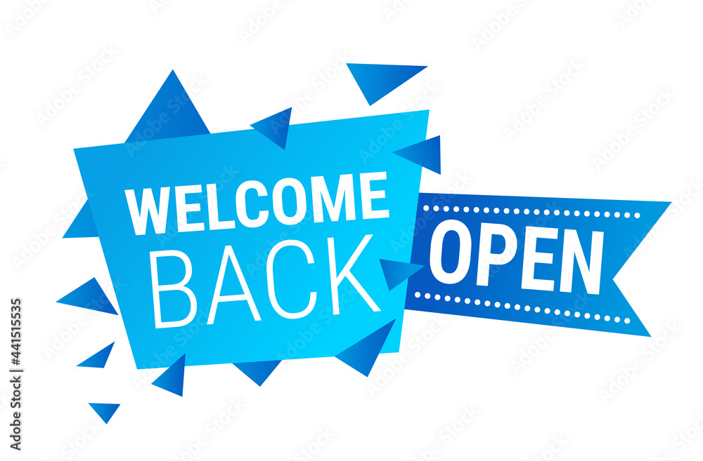 welcome back open sticker coronavirus quarantine is over advertising ...