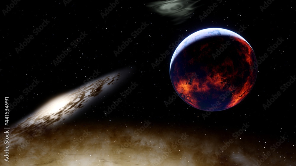 super-earth planet, realistic exoplanet, planet suitable for ...