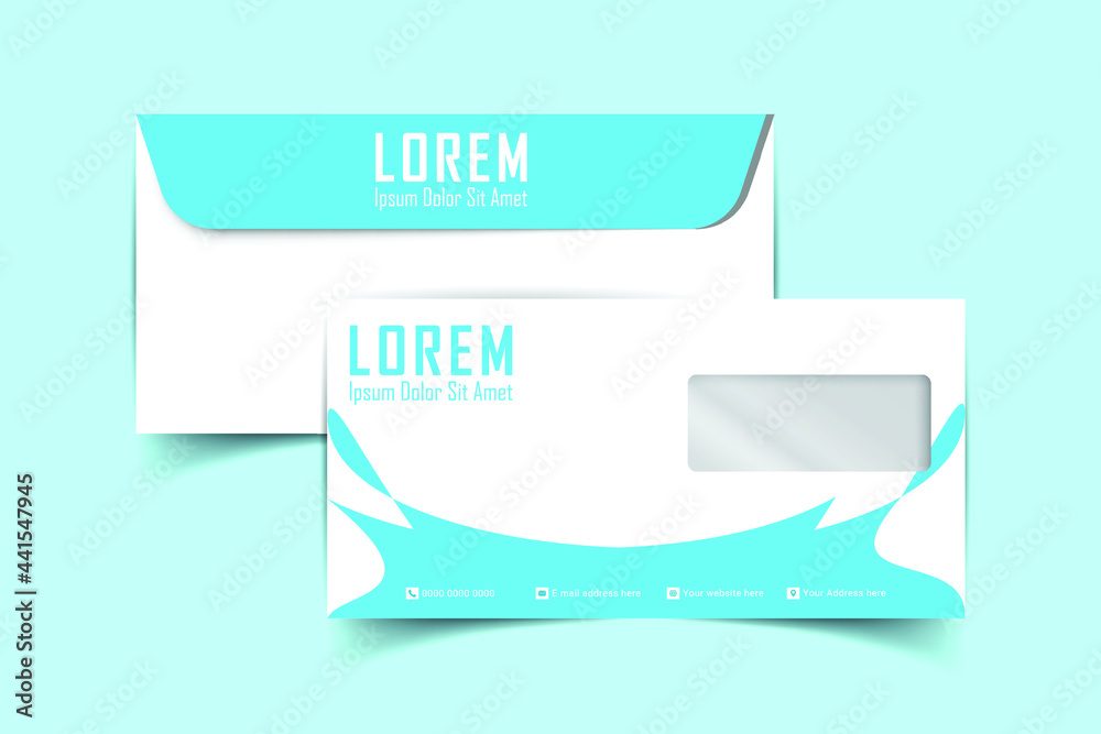 Envelope Design. DL Envelope design with front and back. Luxury, Modern ...