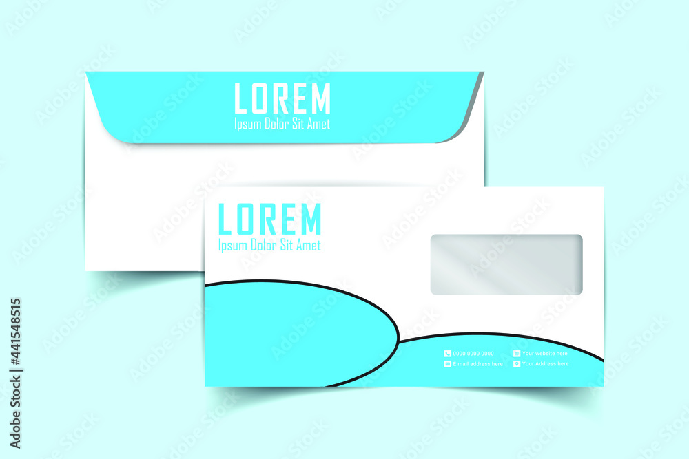 Envelope Design. DL Envelope design with front and back. Luxury, Modern ...