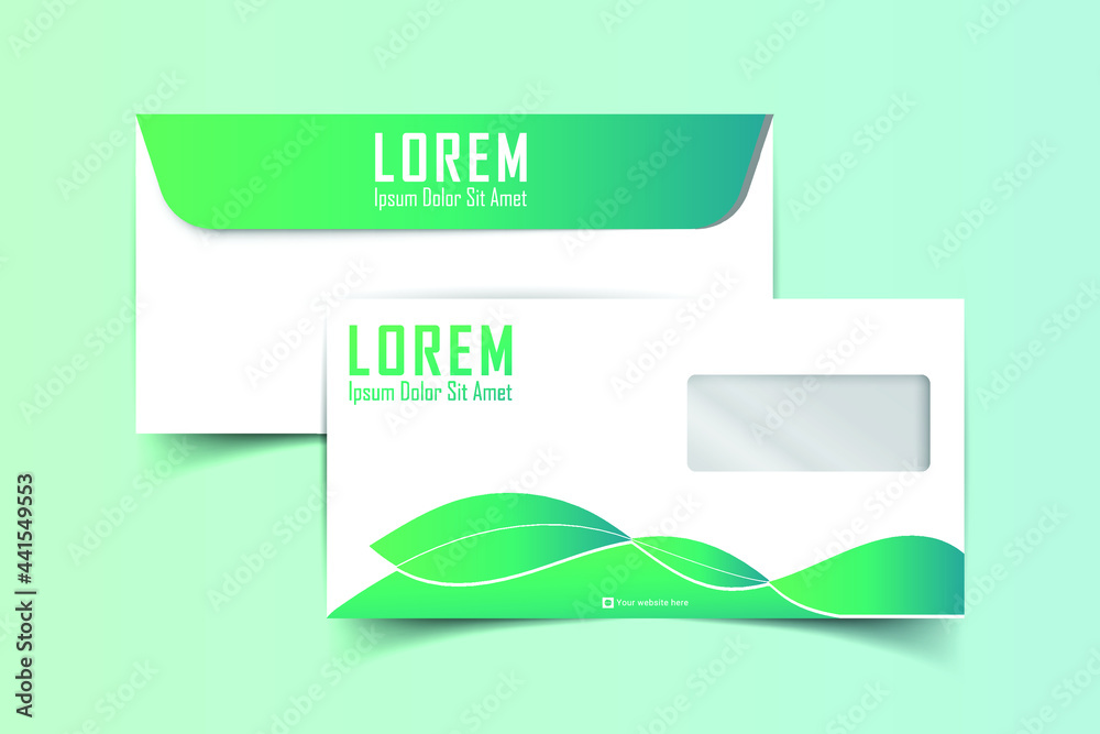 Envelope Design. DL Envelope design with front and back. Luxury, Modern ...