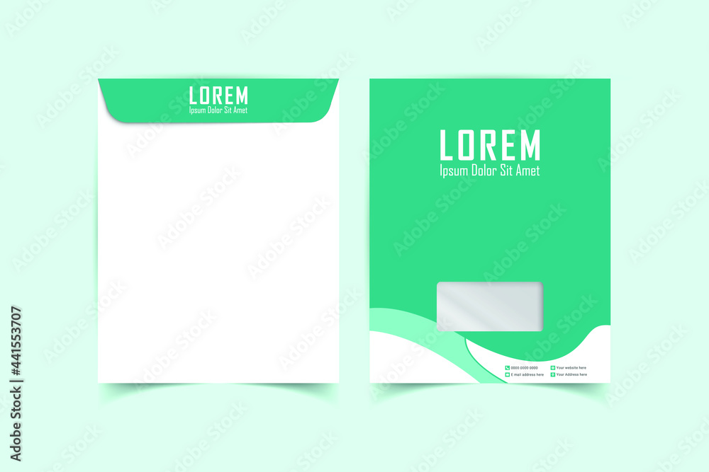 Envelope Design. A4 Envelope design with front and back. Luxury, Modern ...
