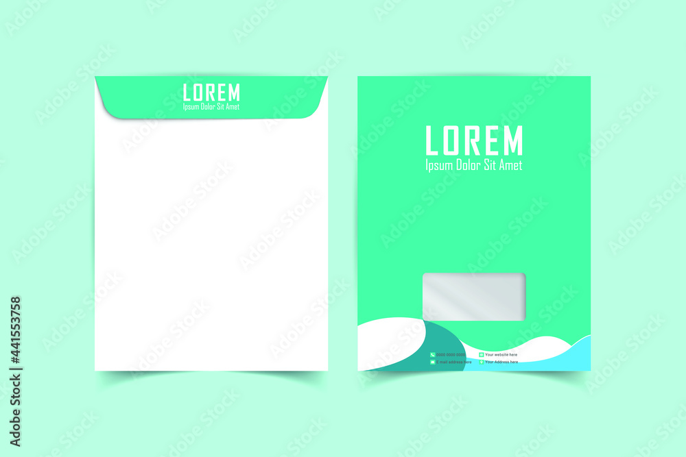 Envelope Design. A4 Envelope design with front and back. Luxury, Modern ...