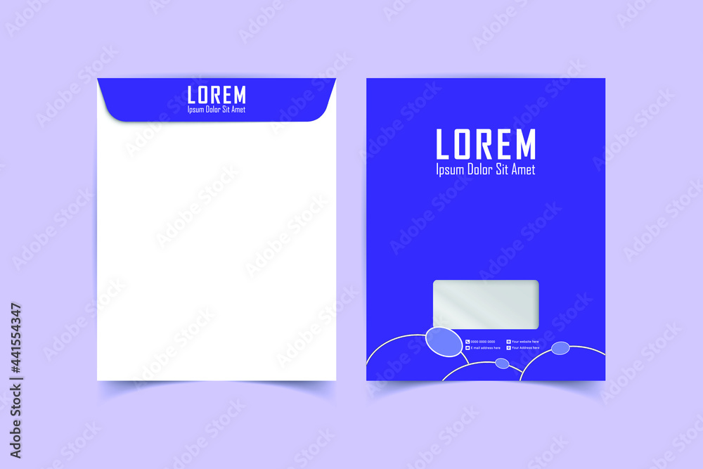 Envelope Design. A4 Envelope design with front and back. Luxury, Modern ...