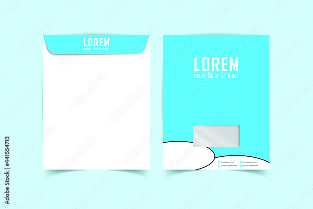 Envelope Design. A4 Envelope design with front and back. Luxury, Modern ...