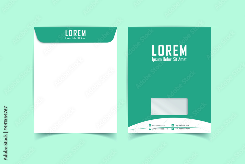 Envelope Design. A4 Envelope design with front and back. Luxury, Modern ...