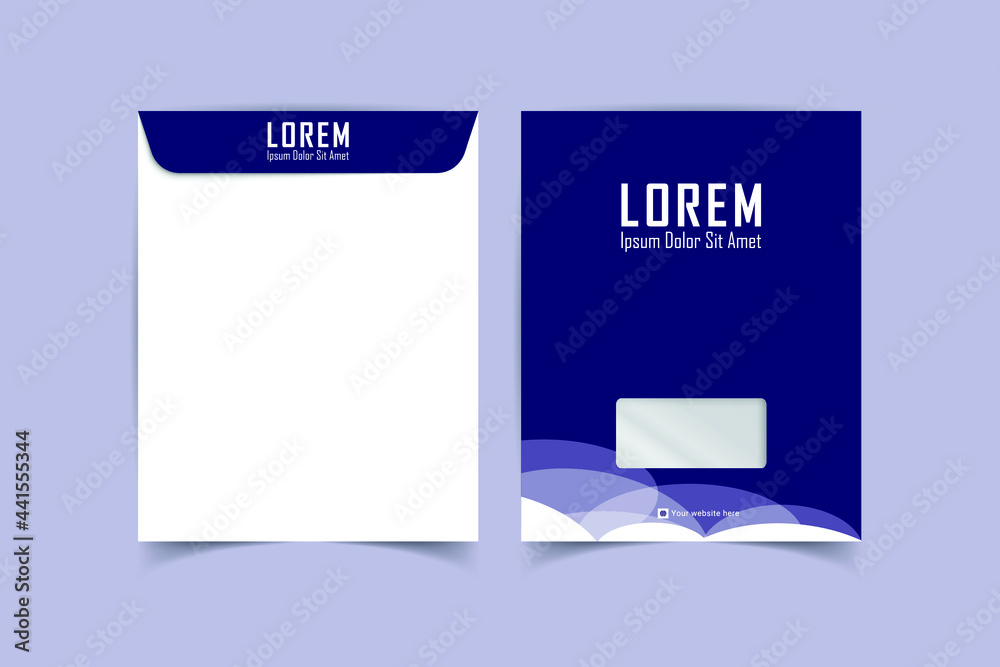 Envelope Design. A4 Envelope design with front and back. Luxury, Modern ...