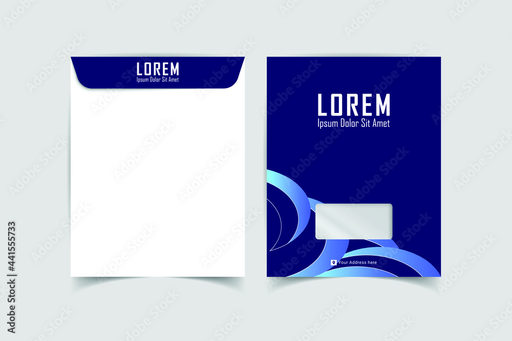 Envelope Design. A4 Envelope design with front and back. Luxury, Modern ...