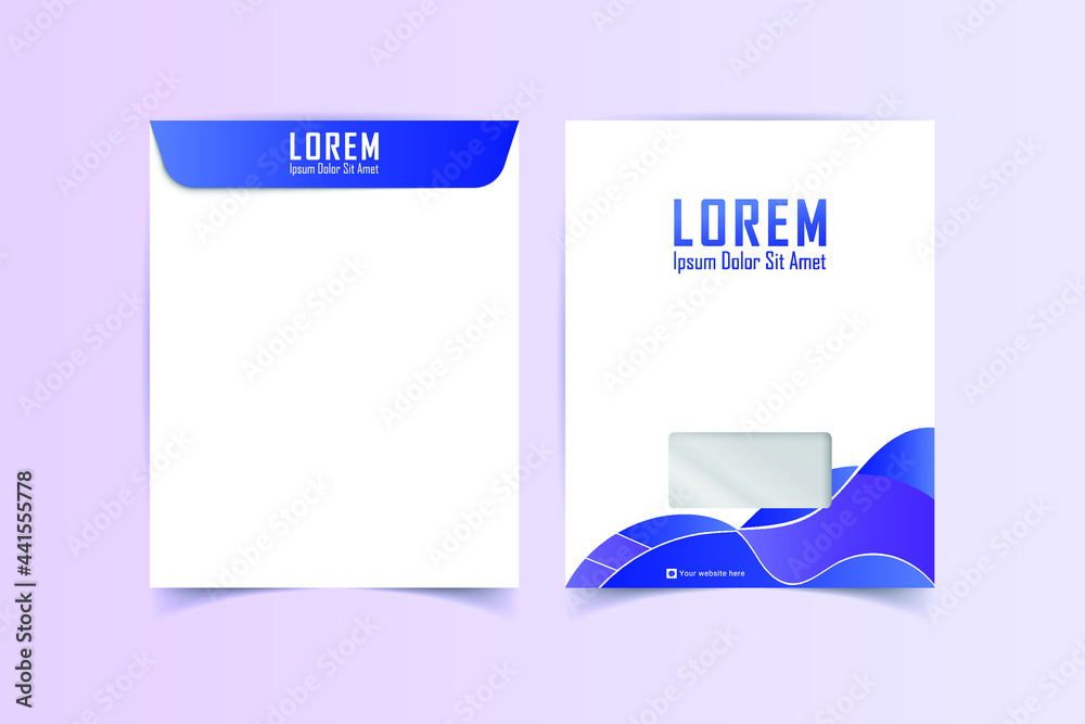 Envelope Design. A4 Envelope design with front and back. Luxury, Modern ...