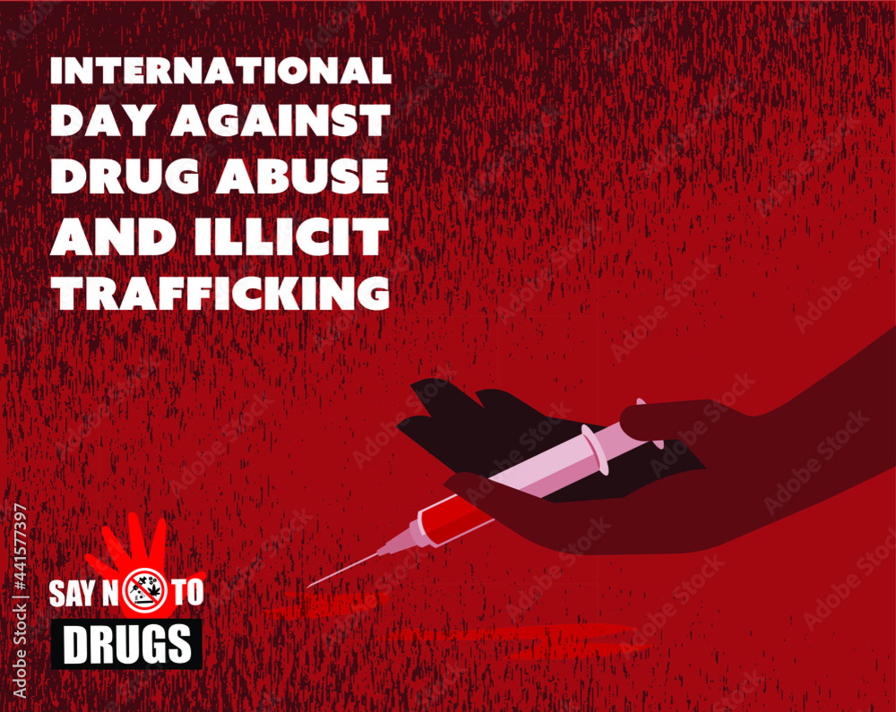International Day against Drug Abuse Stock Vector | Adobe Stock
