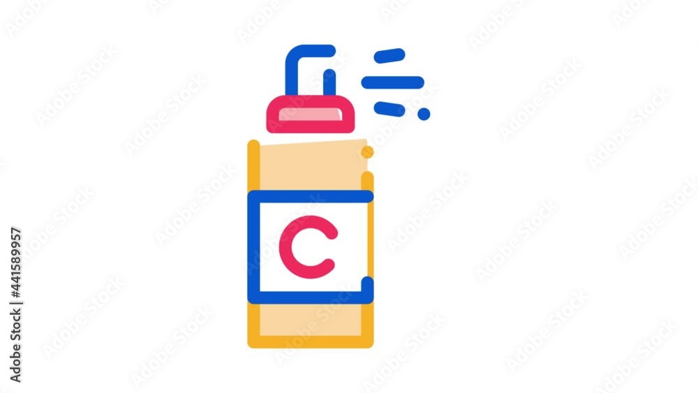 Chemical Aerosol Icon Animation. color Chemical Aerosol animated icon ...
