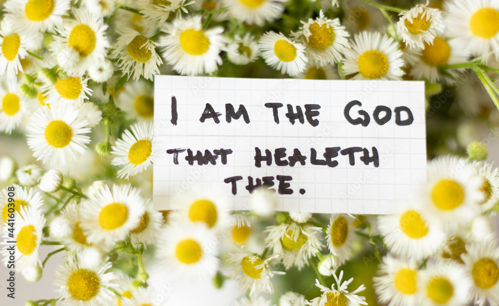 Foto Stock Lord God your Healer. God heals, biblical concept. Jesus ...