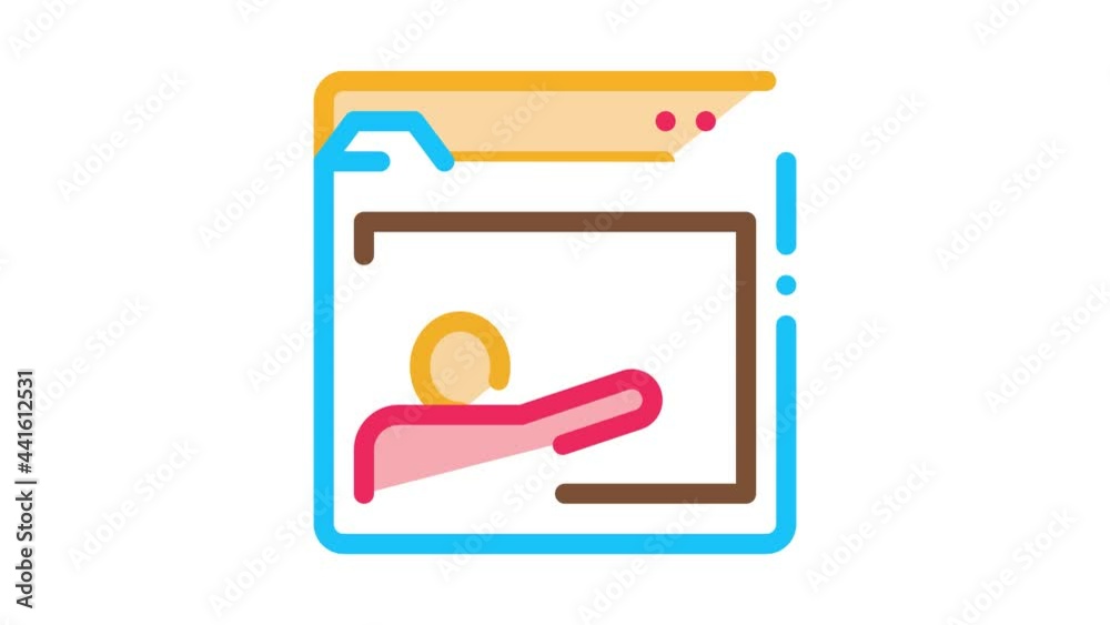 Student Personal Folder Icon Animation. color Student Personal Folder ...