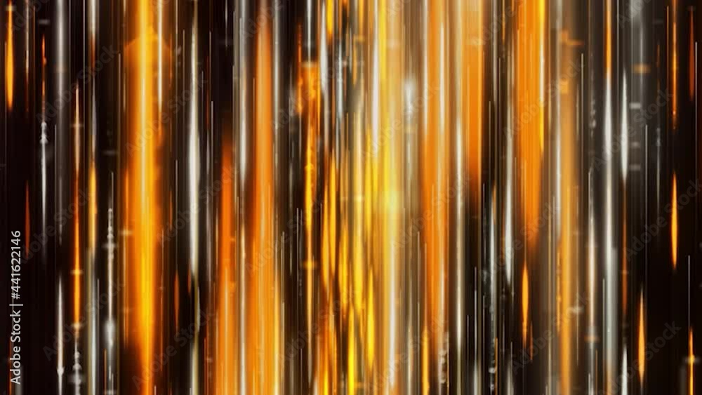 Abstract neon lights endlessly progressing on black background ...