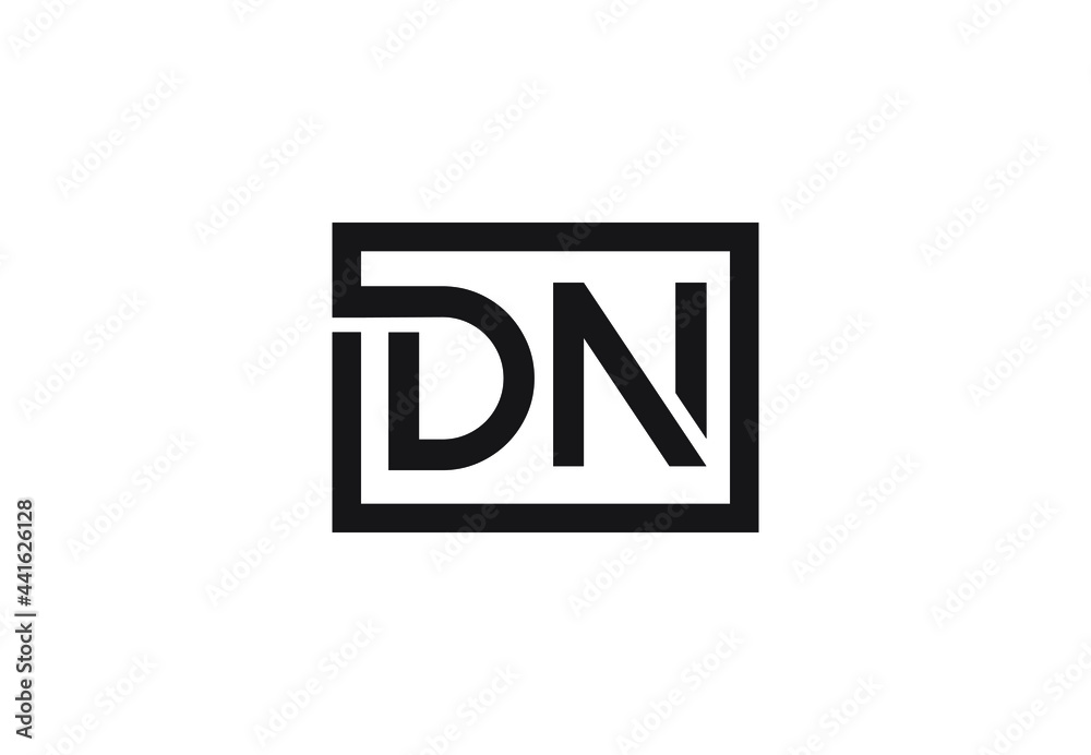 DN letter logo design Stock Vector | Adobe Stock