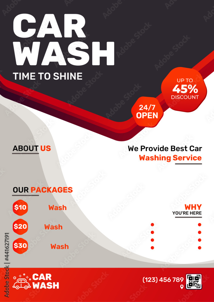 Creative car wash flyer | Car Detailing, Auto Detailing Flyer, Car Wash ...