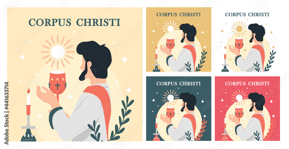 Corpus Christi For the full background to commemorate Jesus Stock ...