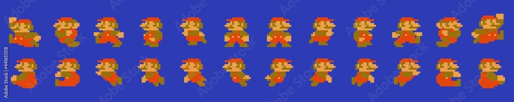 TASHKENT, UZBEKISTAN - NOVEMBER 19, 2020: Super Mario Bros pixelated ...