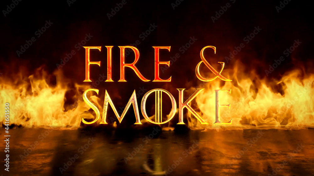 Reflective Fire & Smoke Logo Stock Template | Adobe Stock
