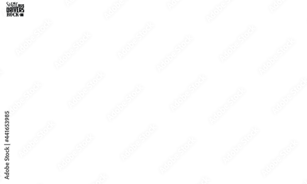 School bus drivers rock - School Bus Driver Hand drawn lettering phrase ...