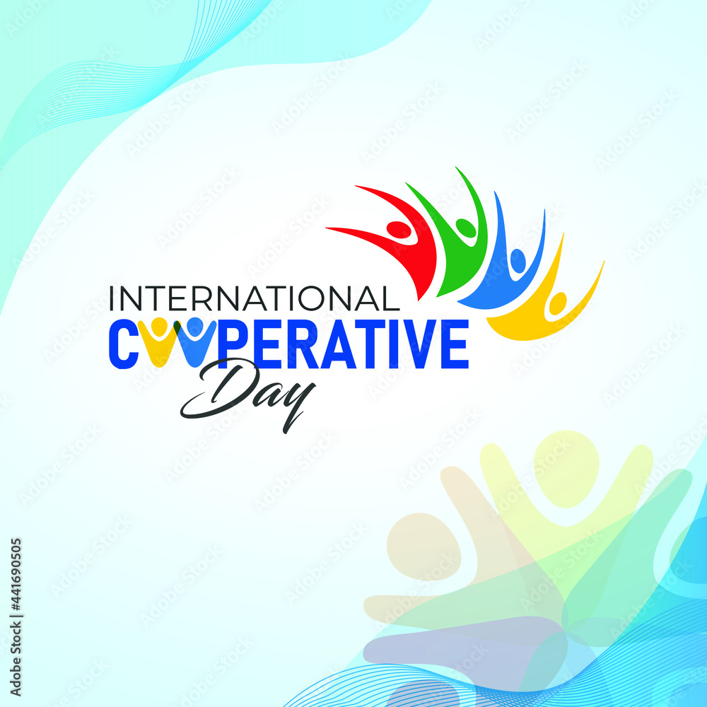 International Day of Cooperatives, flyer, banner background design ...