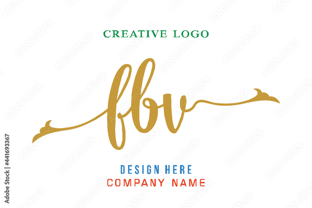 FBV lettering logo is simple, easy to understand and authoritative ...