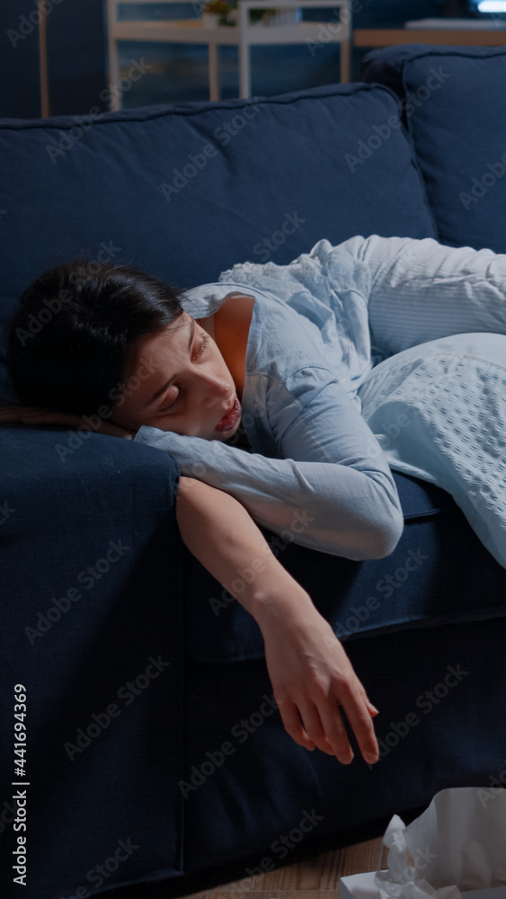 Sad depressed young woman crying mourning, upset stressed person in ...