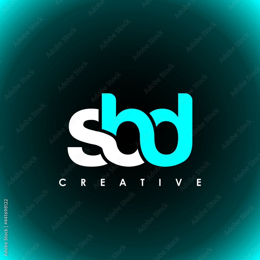 SBD Letter Initial Logo Design Template Vector Illustration Stock ...