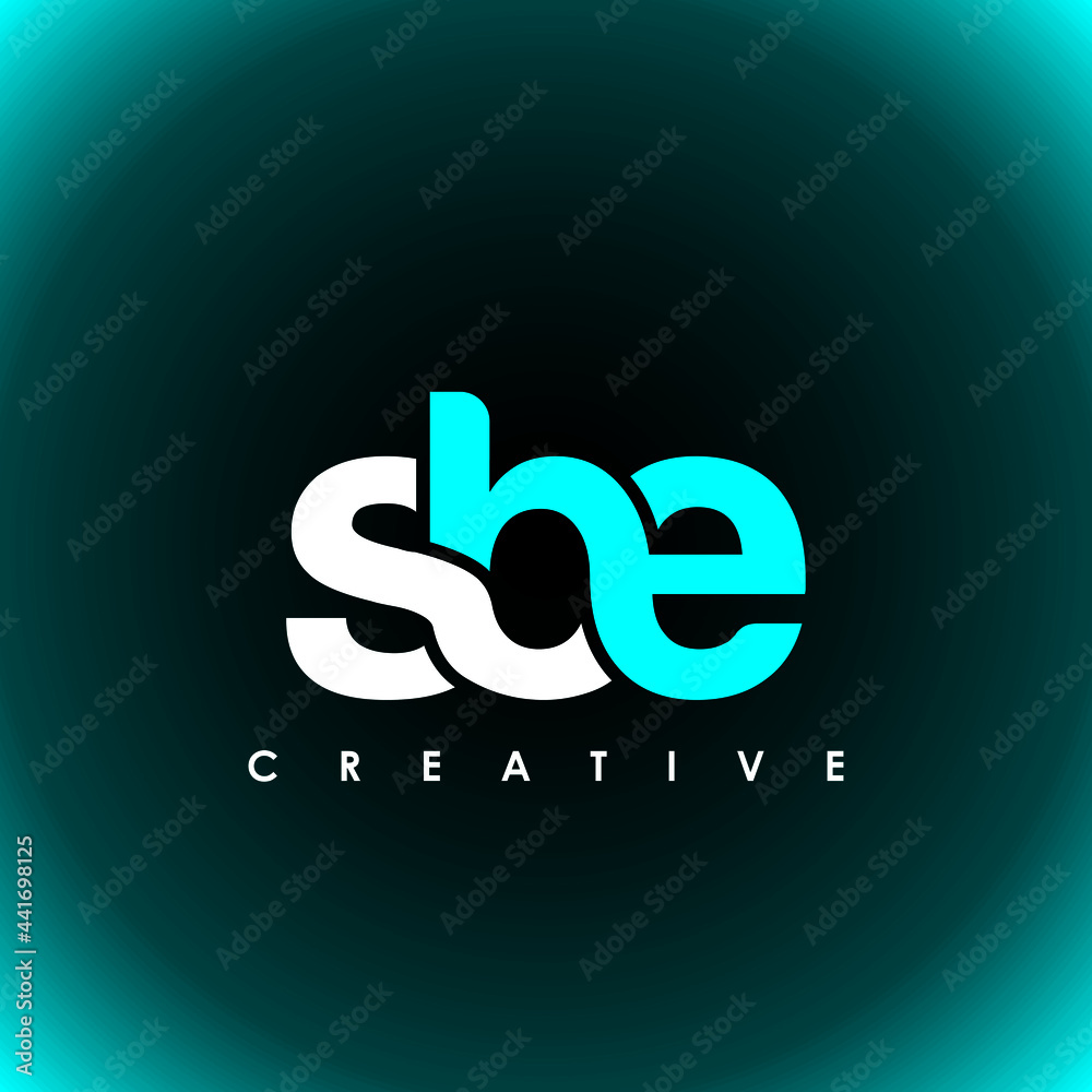Vetor de SBE Letter Initial Logo Design Template Vector Illustration do ...