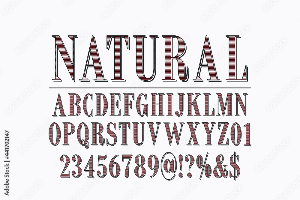 Vetor de Font.modern alphabet minimal design.Typeface, Typography ...