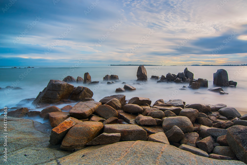 taking pictures of rocks on the beach that look so beautiful, Bintan ...