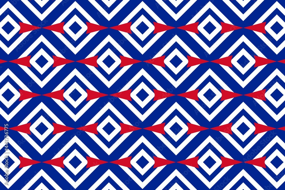 Simple geometric pattern in the colors of the national flag of Cuba ...