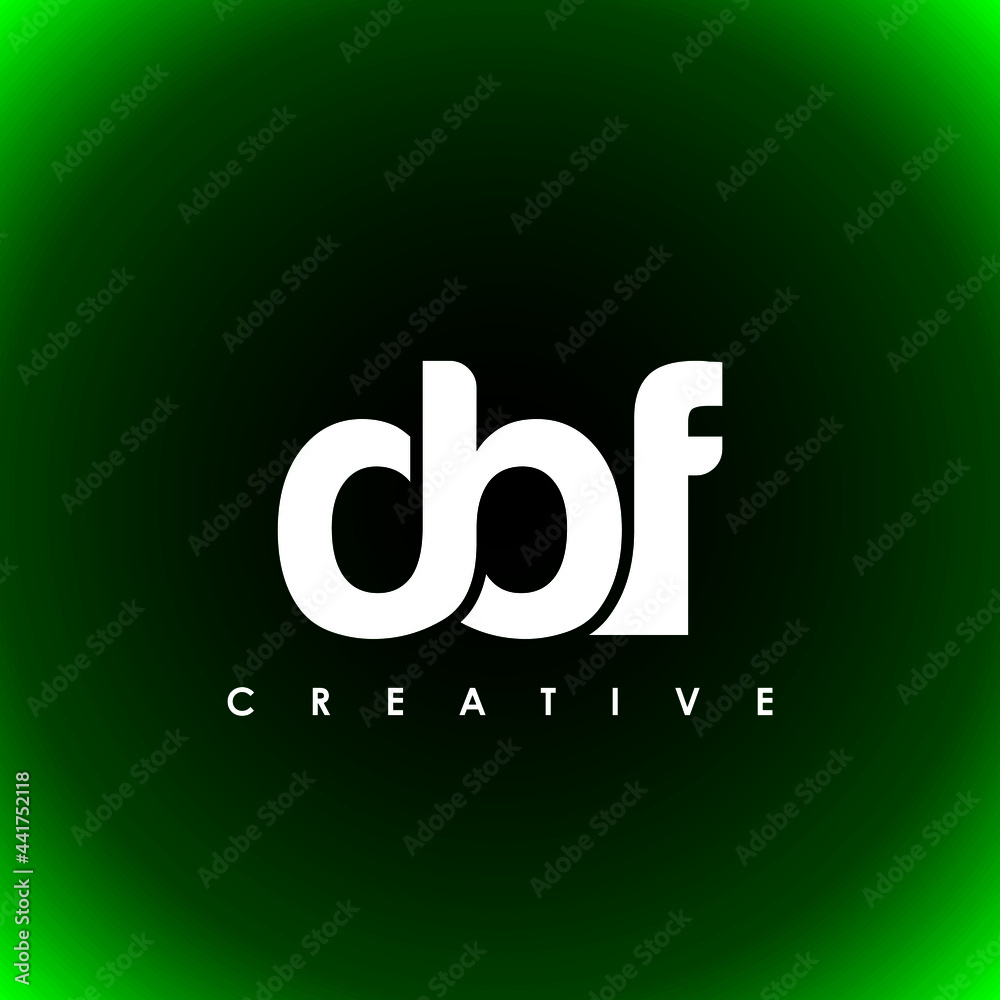 DBF Letter Initial Logo Design Template Vector Illustration Stock ...