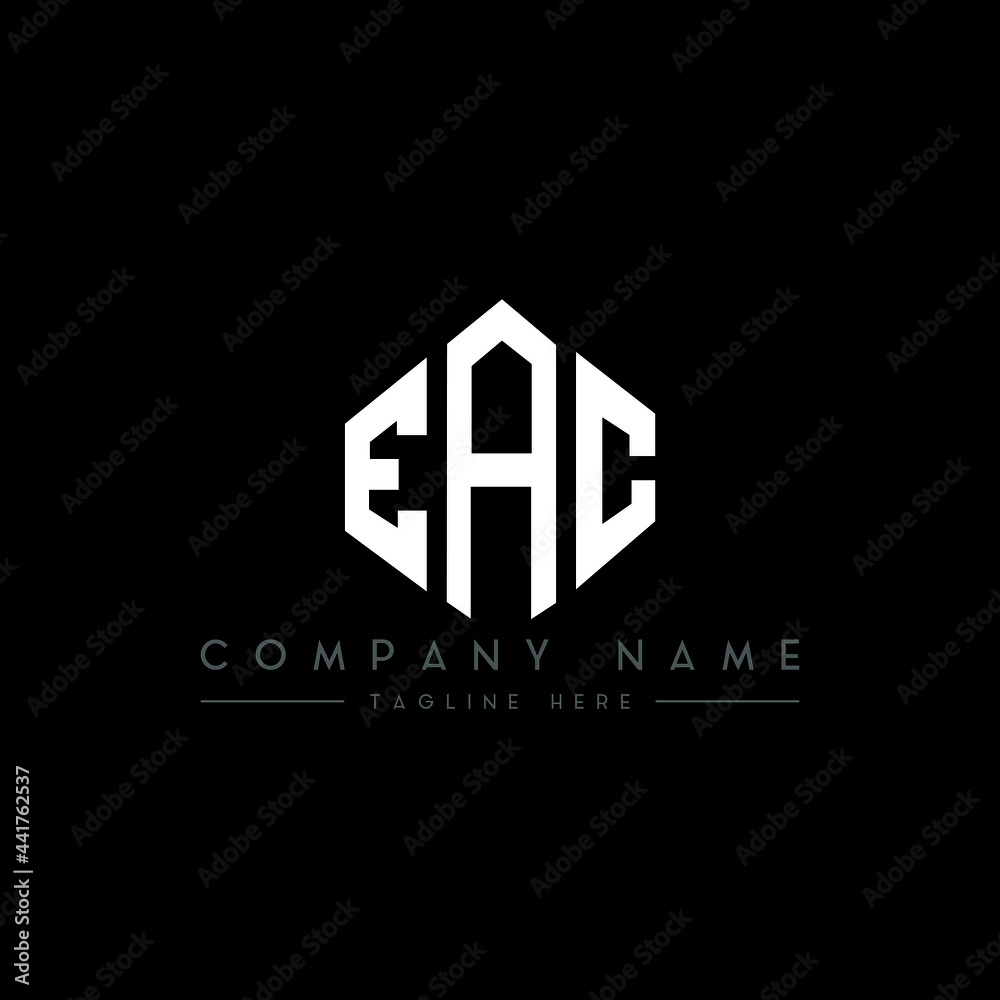EAC letter logo design with polygon shape. EAC polygon logo monogram ... EAC letter logo design with polygon shape. EAC polygon logo monogram ...