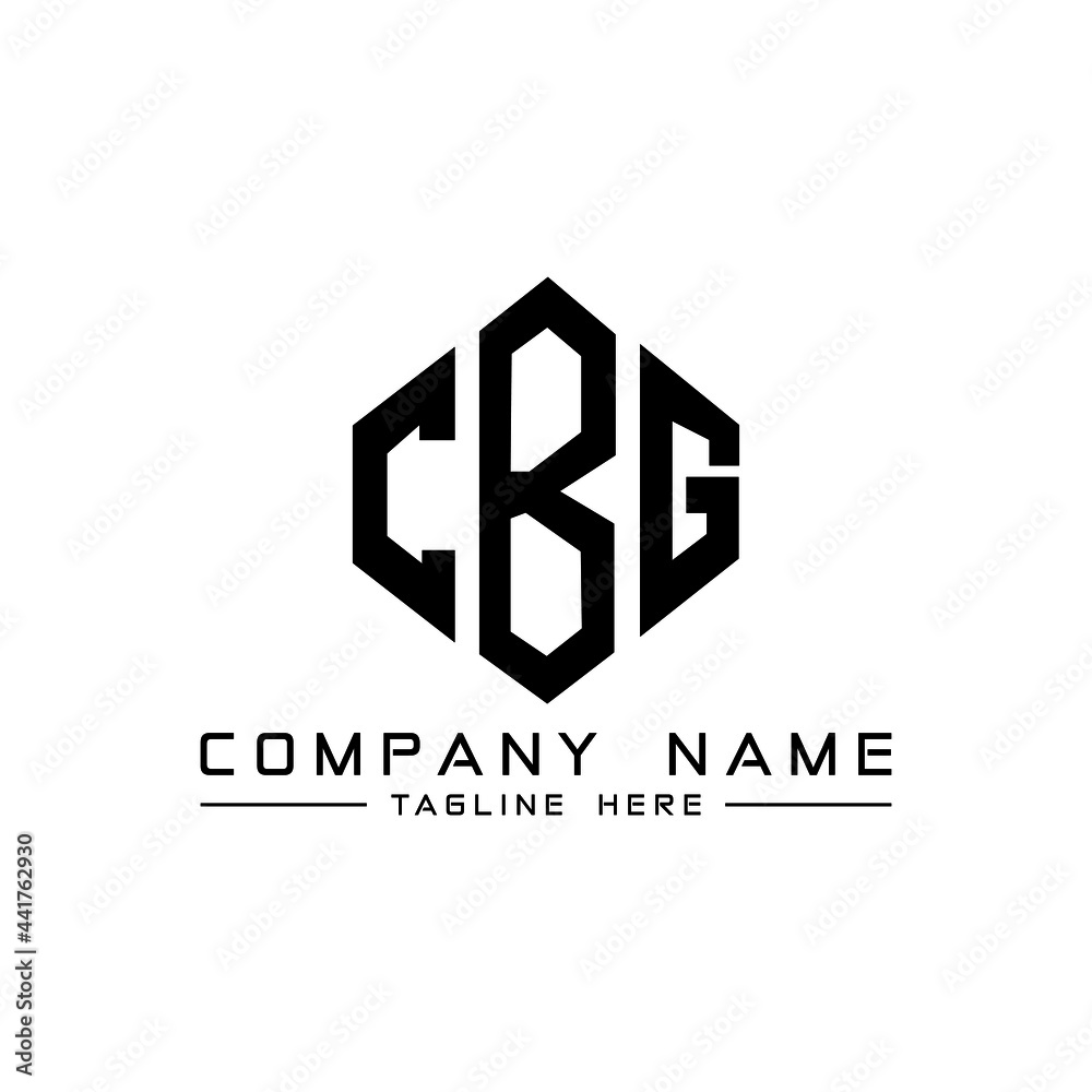 CBG letter logo design with polygon shape. CBG polygon logo monogram ...