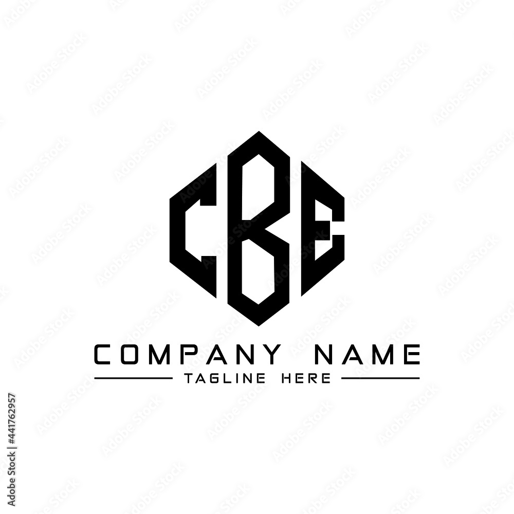 CBE letter logo design with polygon shape. CBE polygon logo monogram ...