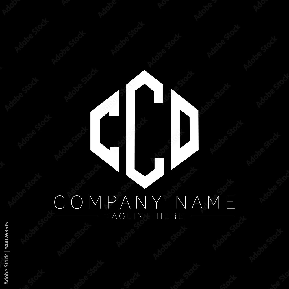 CCO letter logo design with polygon shape. CCO polygon logo monogram ...