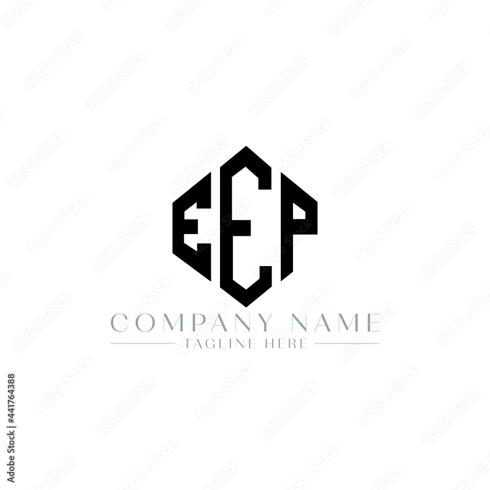 EEP letter logo design with polygon shape. EEP polygon logo monogram ...