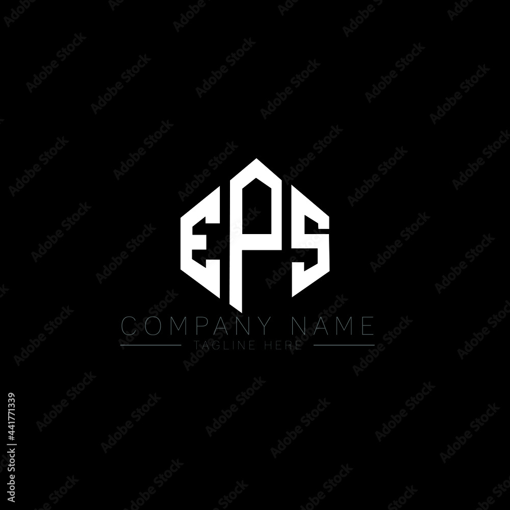 EPS letter logo design with polygon shape. EPS polygon logo monogram ...