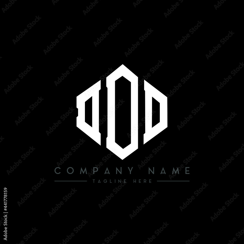DDD letter logo design with polygon shape. DDD polygon logo monogram ...