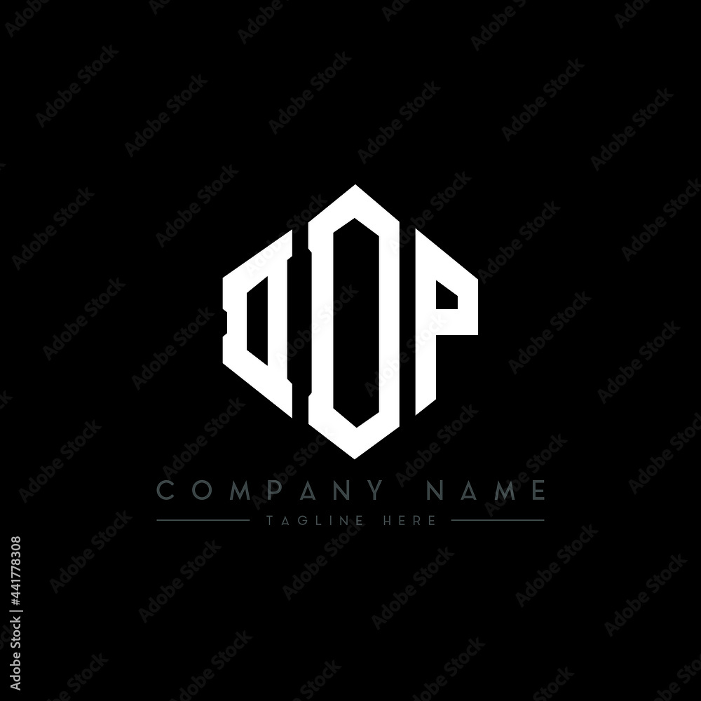 DDP letter logo design with polygon shape. DDP polygon logo monogram ...