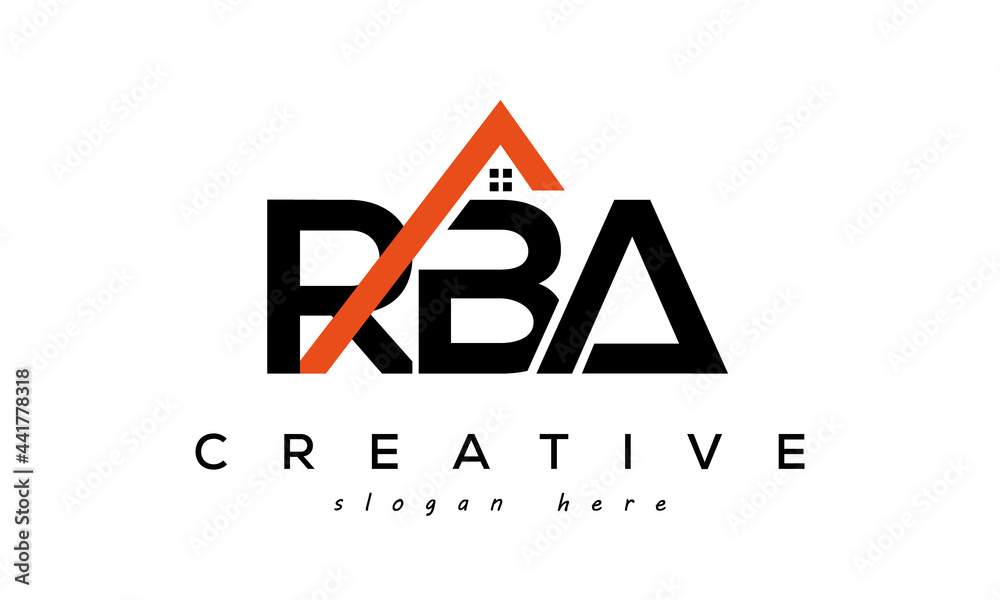 initial RBA letters real estate construction logo vector Stock Vector ...