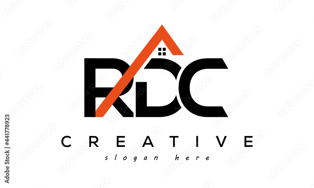 initial RDC letters real estate construction logo vector Stock Vector ...