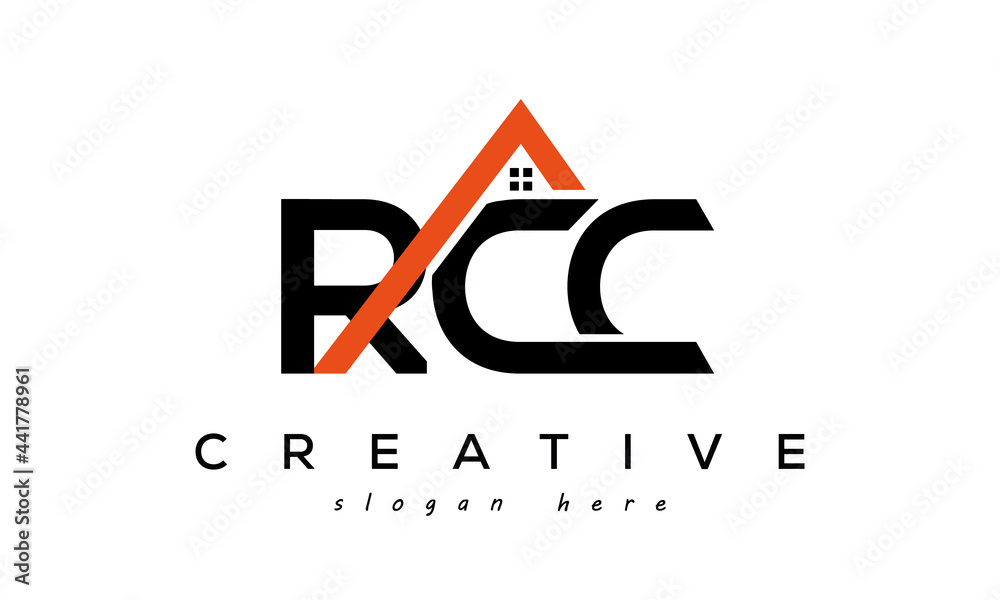 initial RCC letters real estate construction logo vector Stock Vector ...