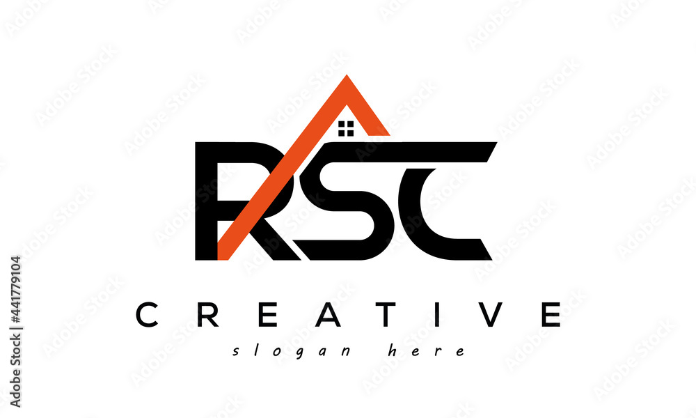 initial RSC letters real estate construction logo vector Stock Vector ...
