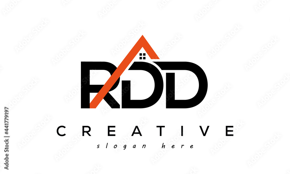 initial RDD letters real estate construction logo vector Stock Vector ...