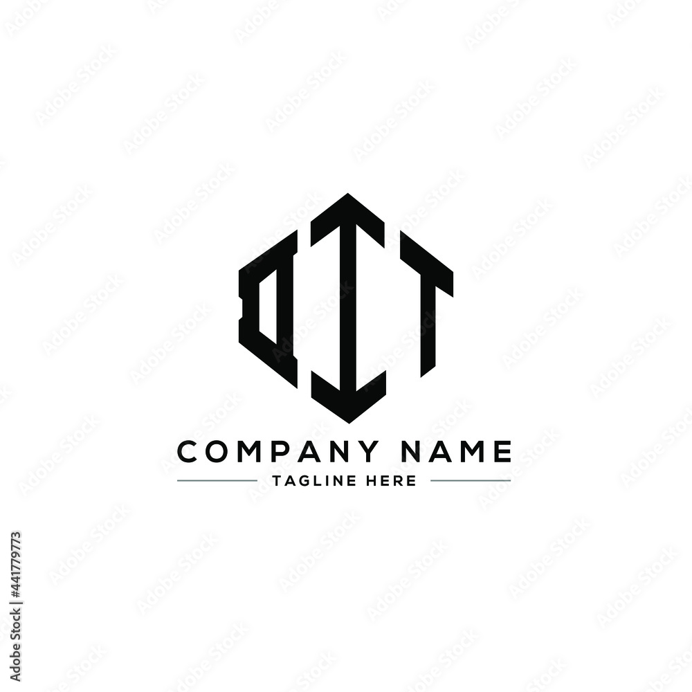 DIT letter logo design with polygon shape. DIT polygon logo monogram ... DIT letter logo design with polygon shape. DIT polygon logo monogram ...