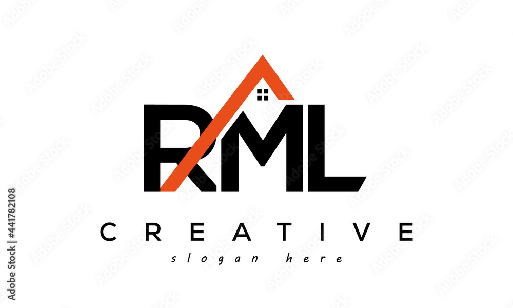 initial RML letters real estate construction logo vector Stock Vector ...