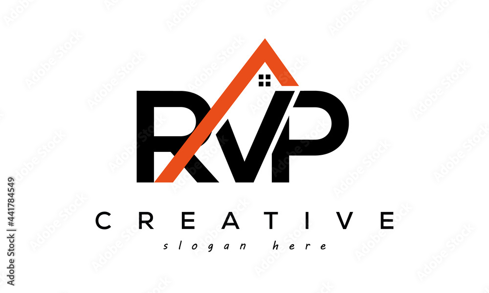 initial RVP letters real estate construction logo vector Stock Vector ...
