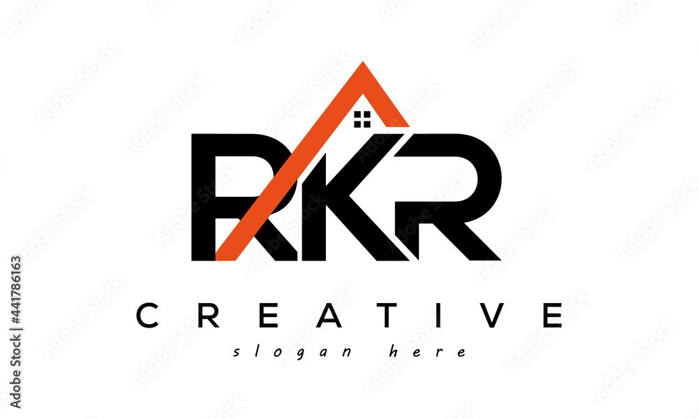 initial RKR letters real estate construction logo vector Stock Vector ...
